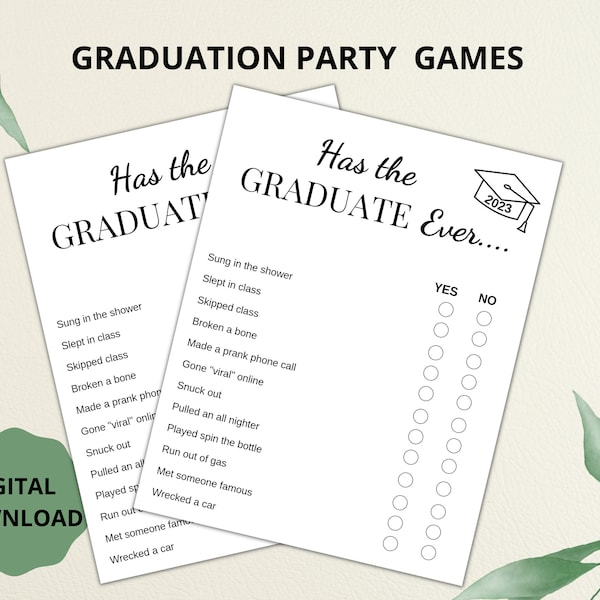 Graduation Games Etsy