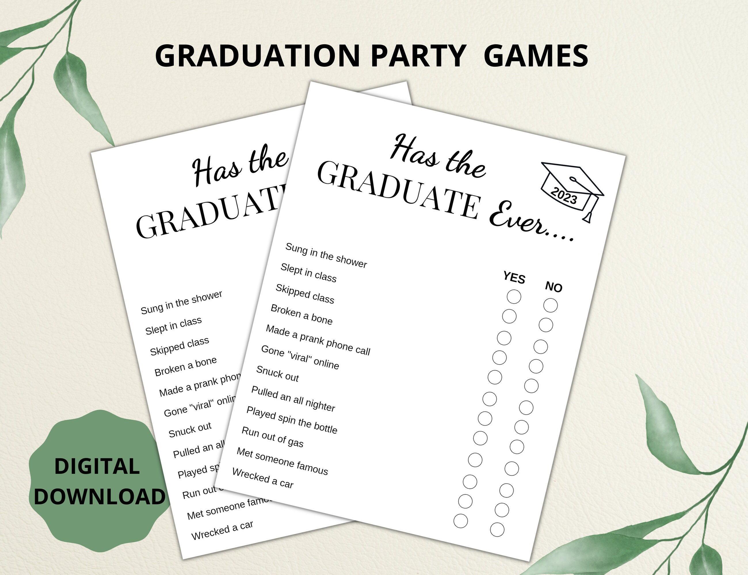 Graduation Games Printable, Never Have I Ever Game, Graduation Party ...