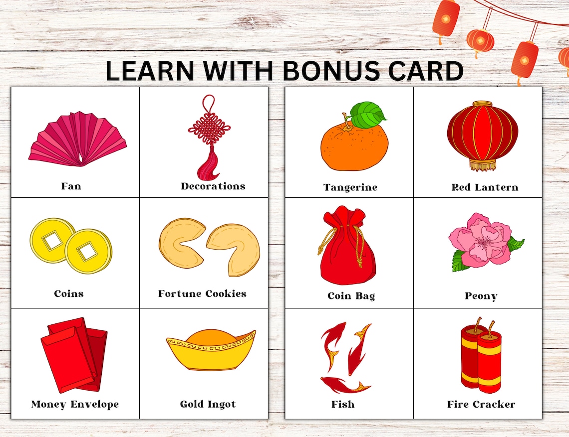 Chinese New Year Scavenger Hunt for Kids, Lunar New Year Scavenger Hunt ...