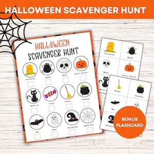 Halloween Scavenger Hunt/ Fall Scavenger Hunt /halloween Game Printable ...