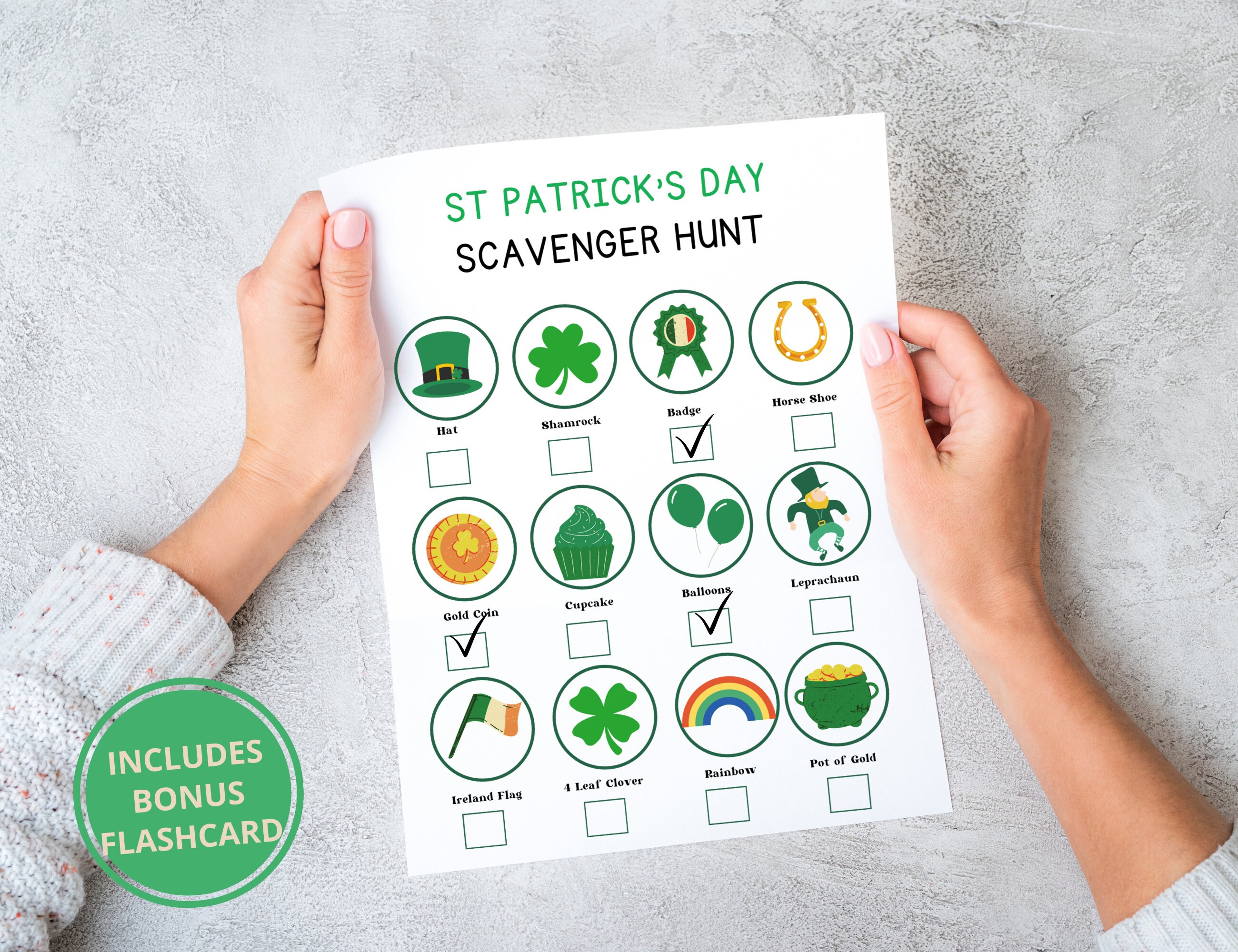 St Patrick's Day Scavenger Hunt for Kids, Printable for Kids, St ...