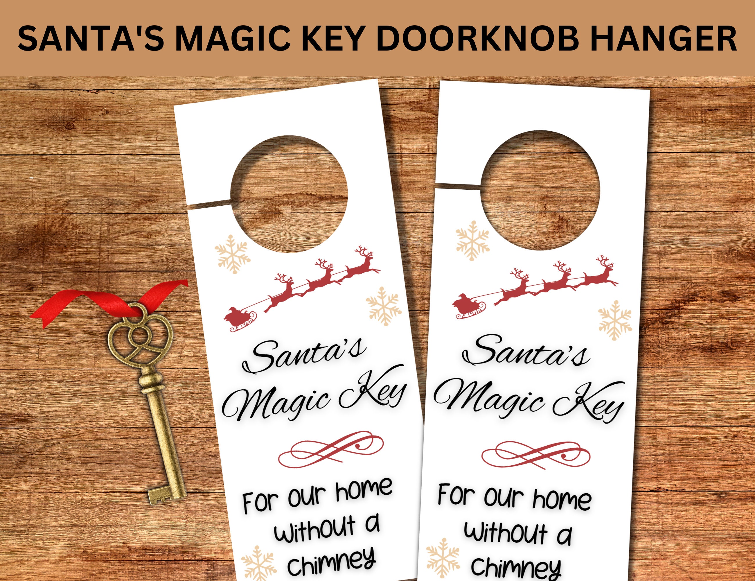 Christmas Magic Key Door Hanger Santa's Magic Key - Etsy