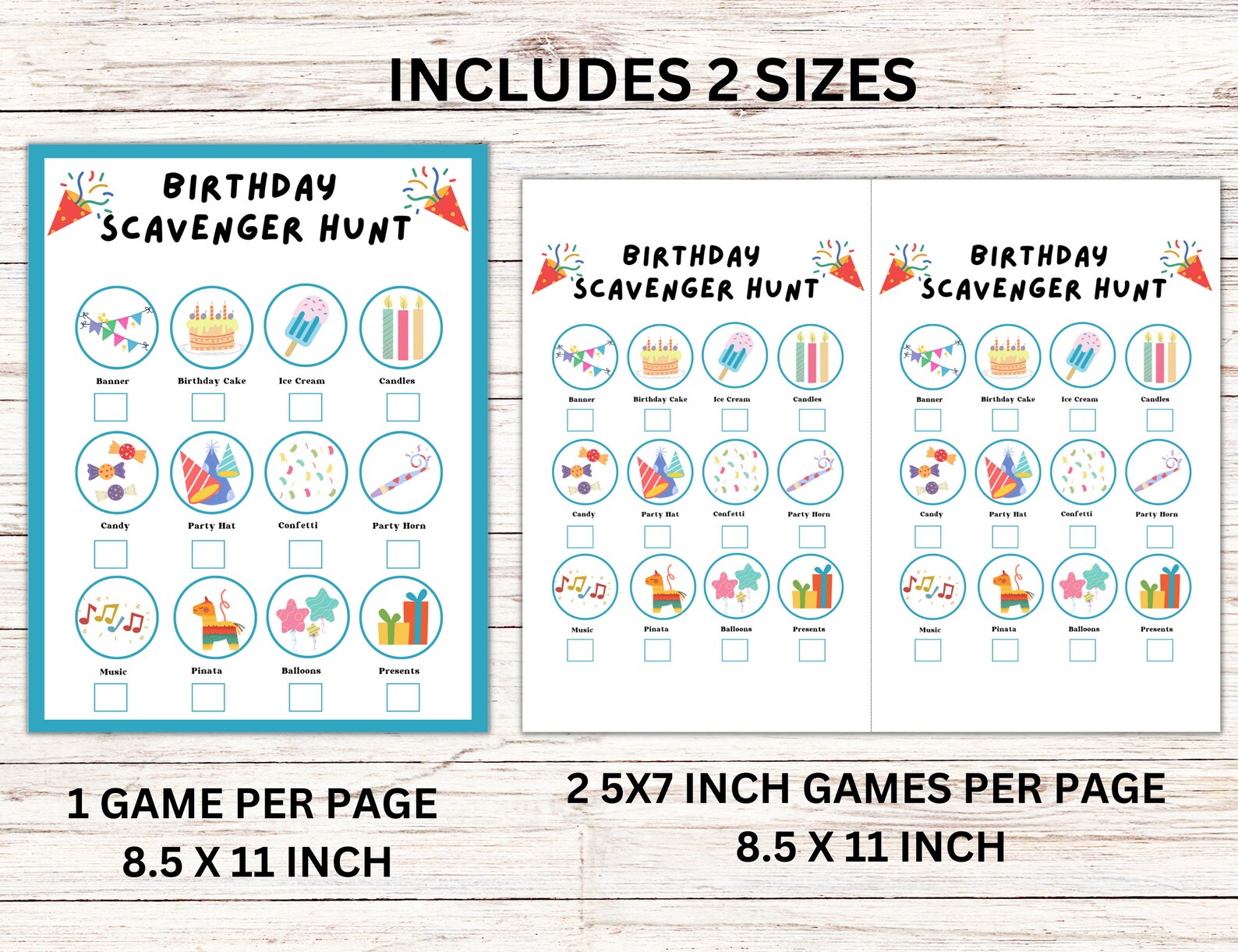 Birthday Scavenger Hunt for Kids, Birthday Treasure Hunt, Birthday ...