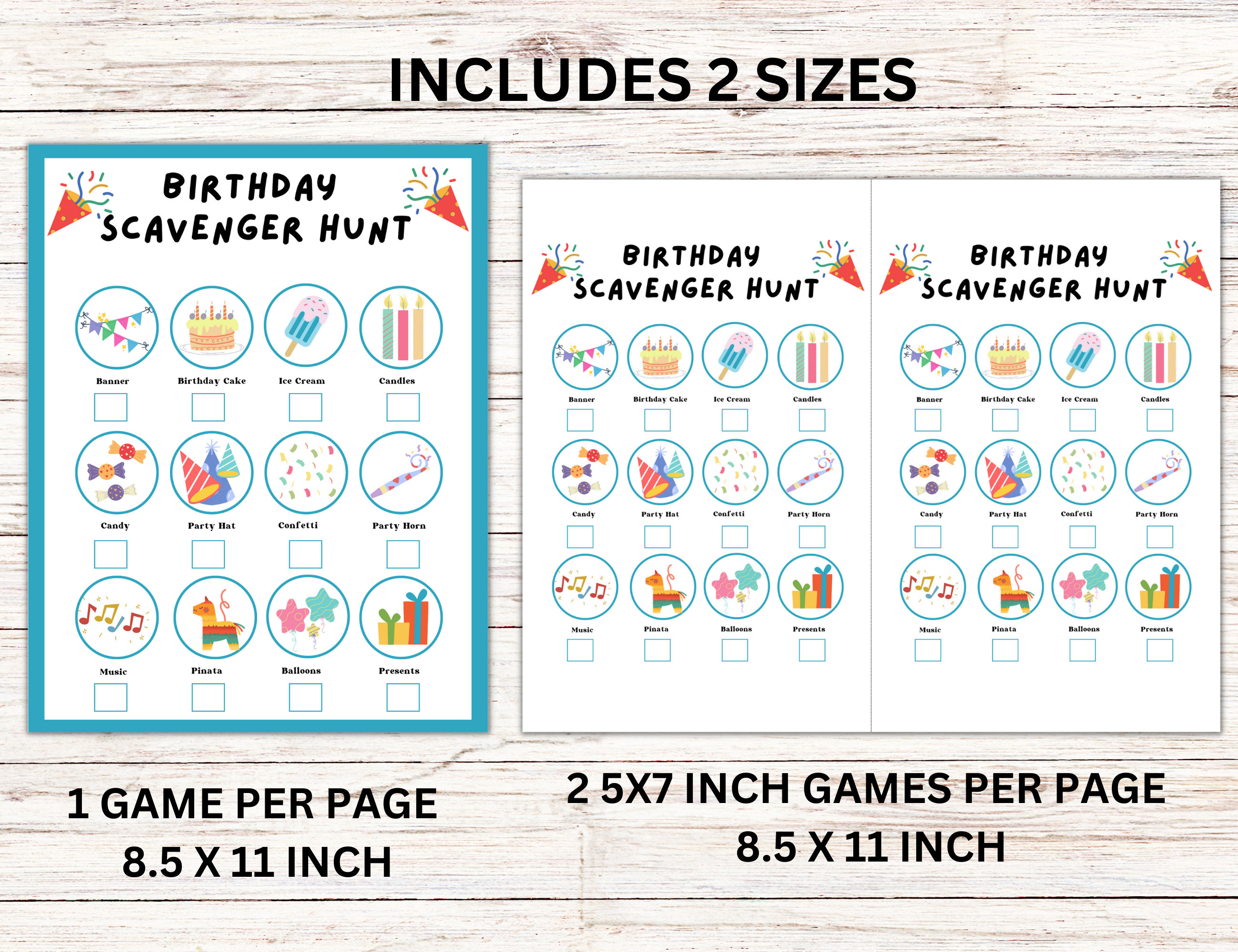 Birthday Scavenger Hunt for Kids, Birthday Treasure Hunt, Birthday ...