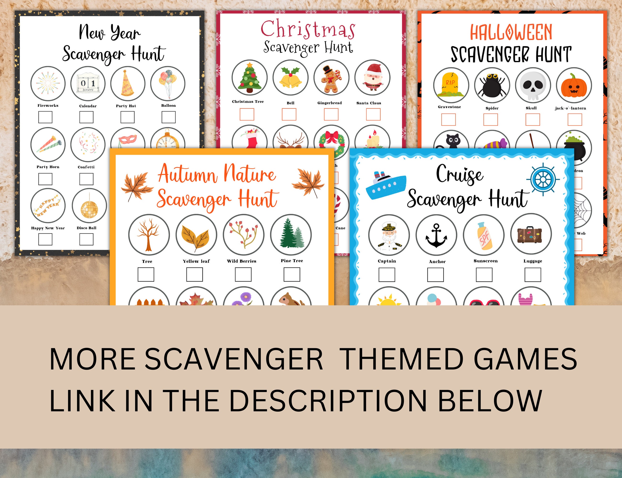 Cruise Scavenger Hunt Printable for Kids, Cruise Essentials, Cruise ...