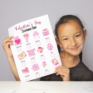 Valentine's Day Scavenger Hunt for Kids Valentine's - Etsy