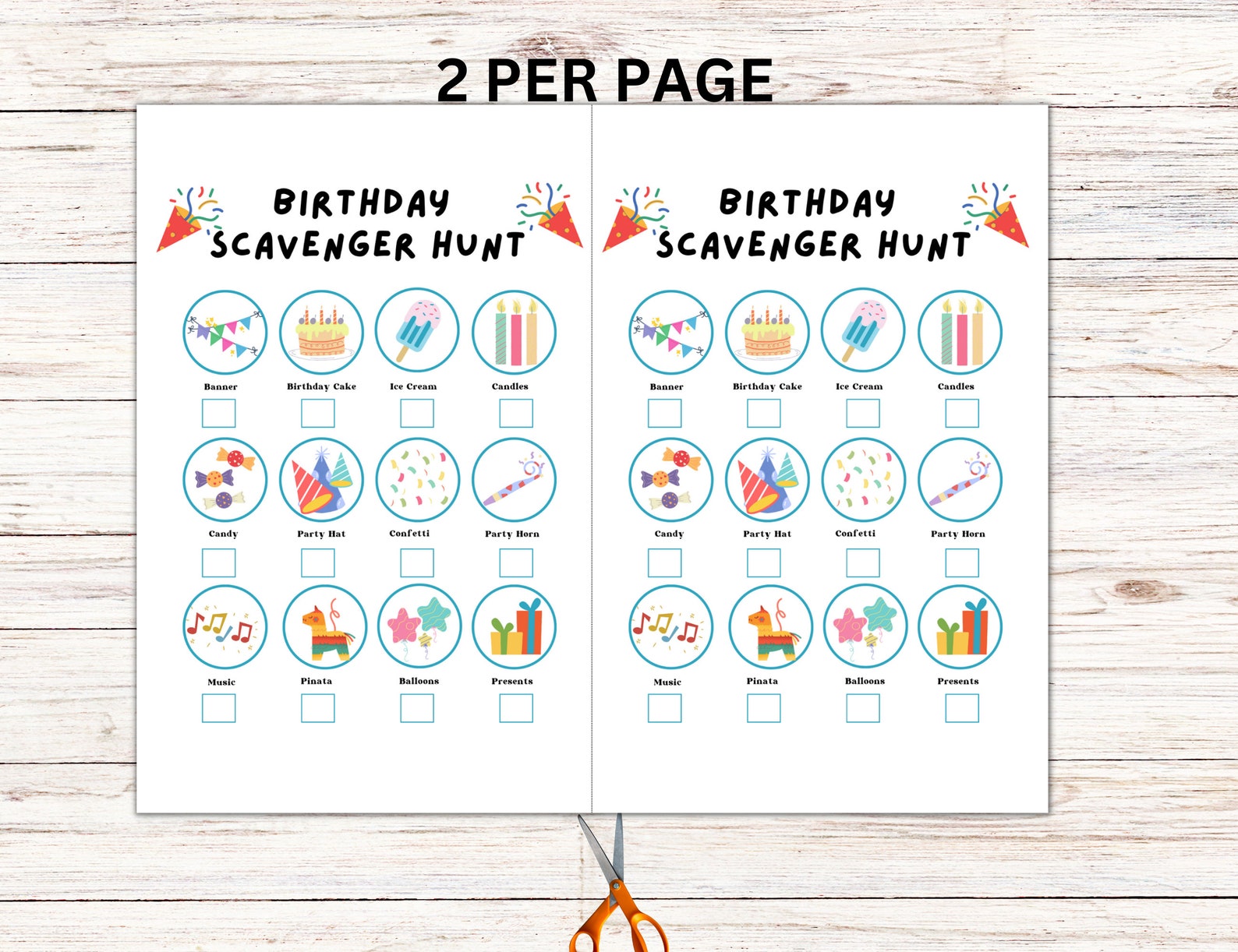 Birthday Scavenger Hunt for Kids, Birthday Treasure Hunt, Birthday ...