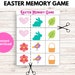 Easter Memory Games Printable, Easter Matching Game for Kids, Easter ...