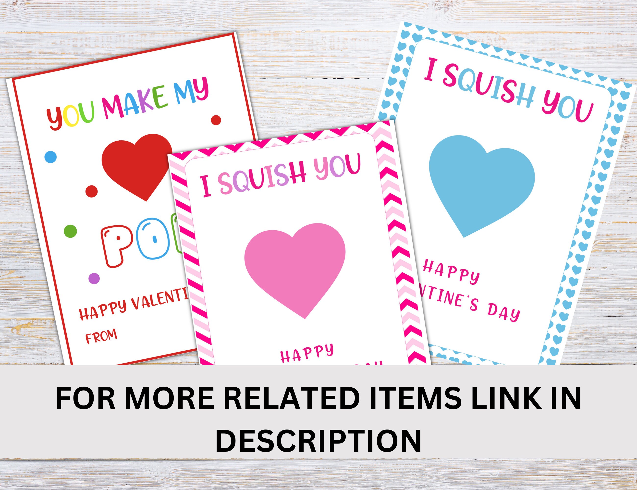 Squishy Valentine's Day Card Printable Classroom - Etsy