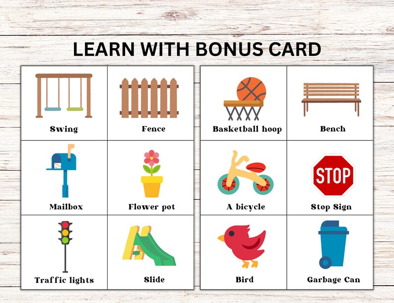 Neighborhood Scavenger Hunt, Outdoor Game Printable for Kids, Printable ...