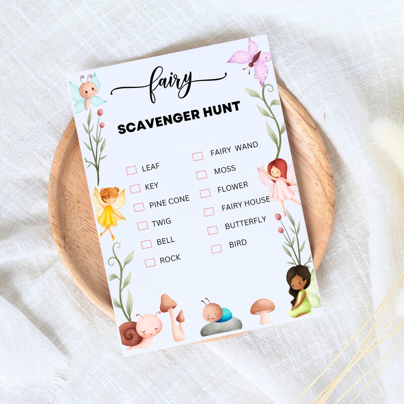 Fairy Scavenger Hunt - Etsy