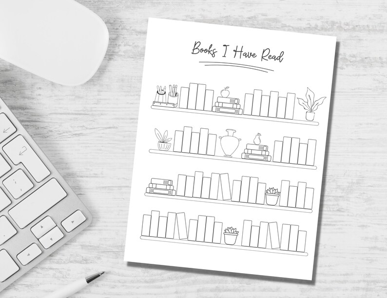Book Tracker Printable, Reading Log, Reading Tracker Printable ...