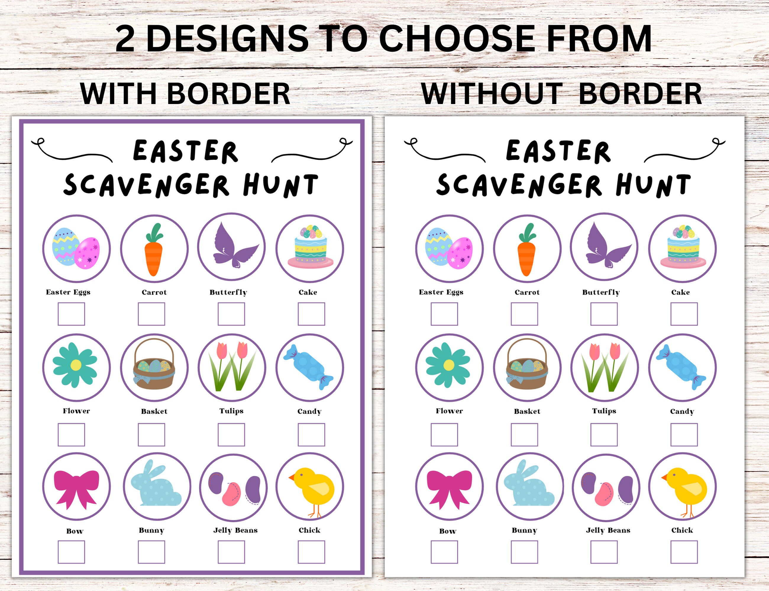 Easter Scavenger Hunt for Kids, Treasure Hunt for Kids, Outdoor Kids ...