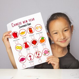 Chinese New Year Scavenger Hunt for Kids, Lunar New Year Scavenger Hunt ...