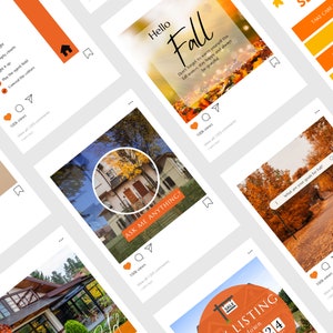 Fall Social Media Post for Realtors, Real Estate Fall Marketing, Autumn ...