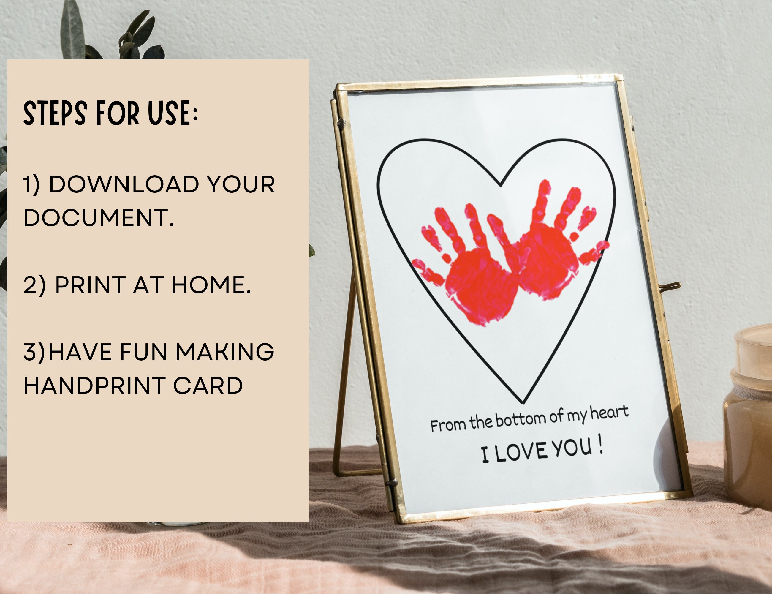 8 Father's Day Handprint Footprint Art, Fathers Day Handprint Keepsake ...