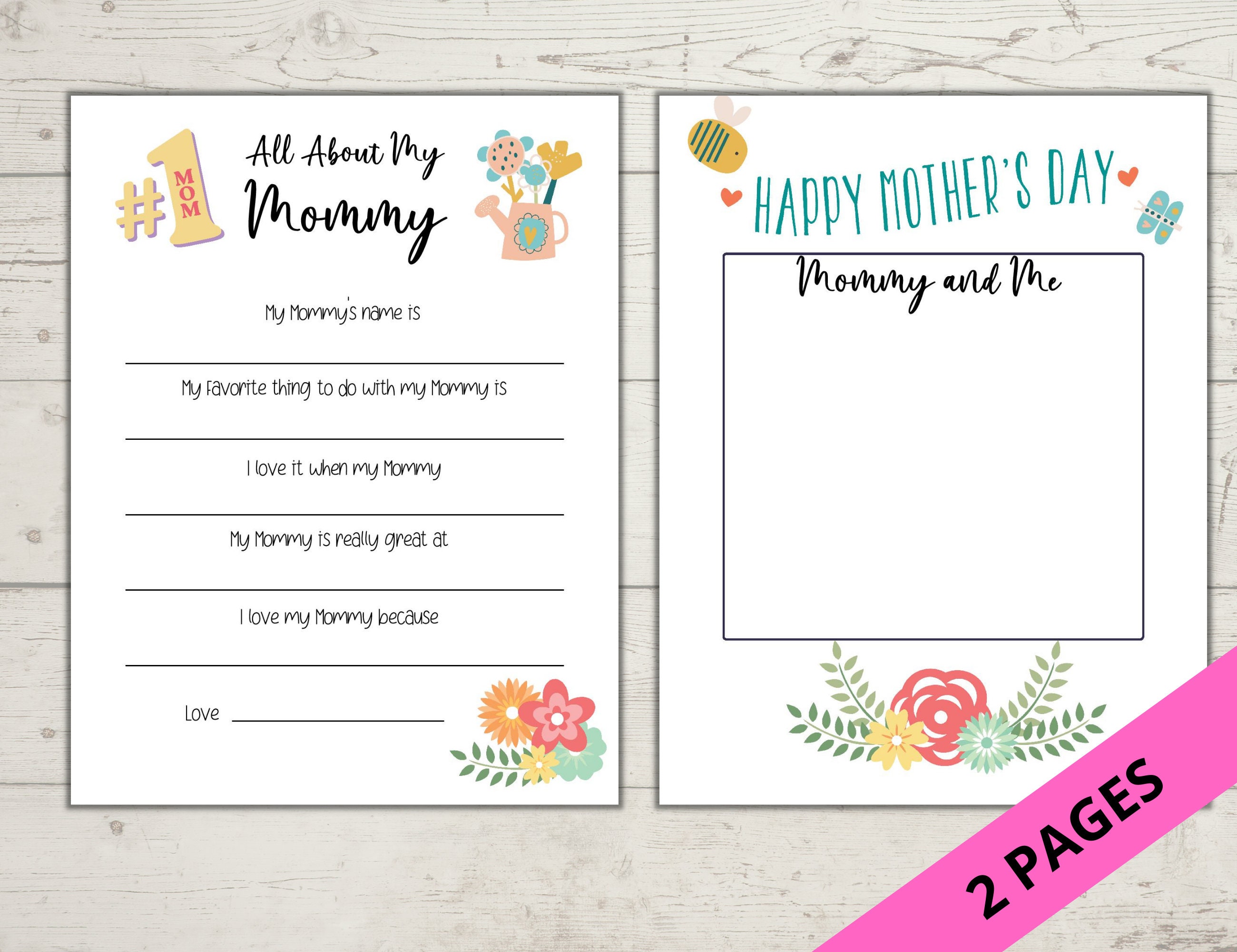 All About My Mom Printable, Mothers Day Questionnaire, Mothers Day Gift ...