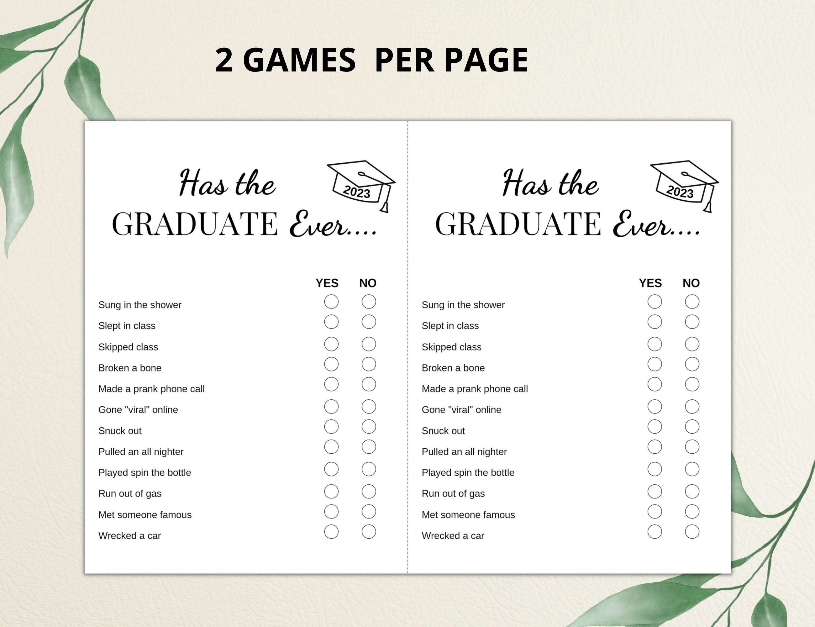 Graduation Games Printable, Never Have I Ever Game, Graduation Party ...