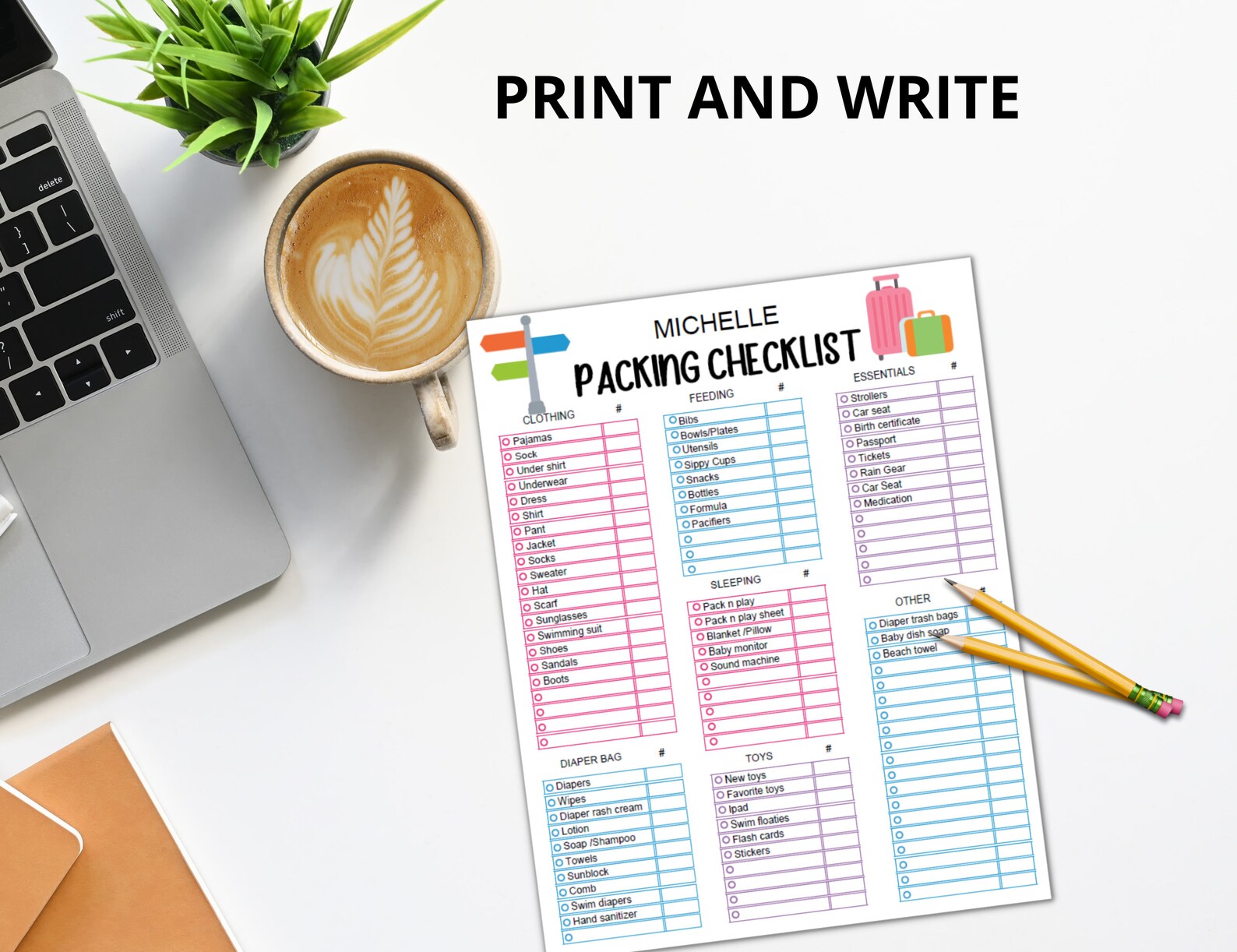 Toddler Packing List, Toddler Travel Checklist , Vacation Travel ...