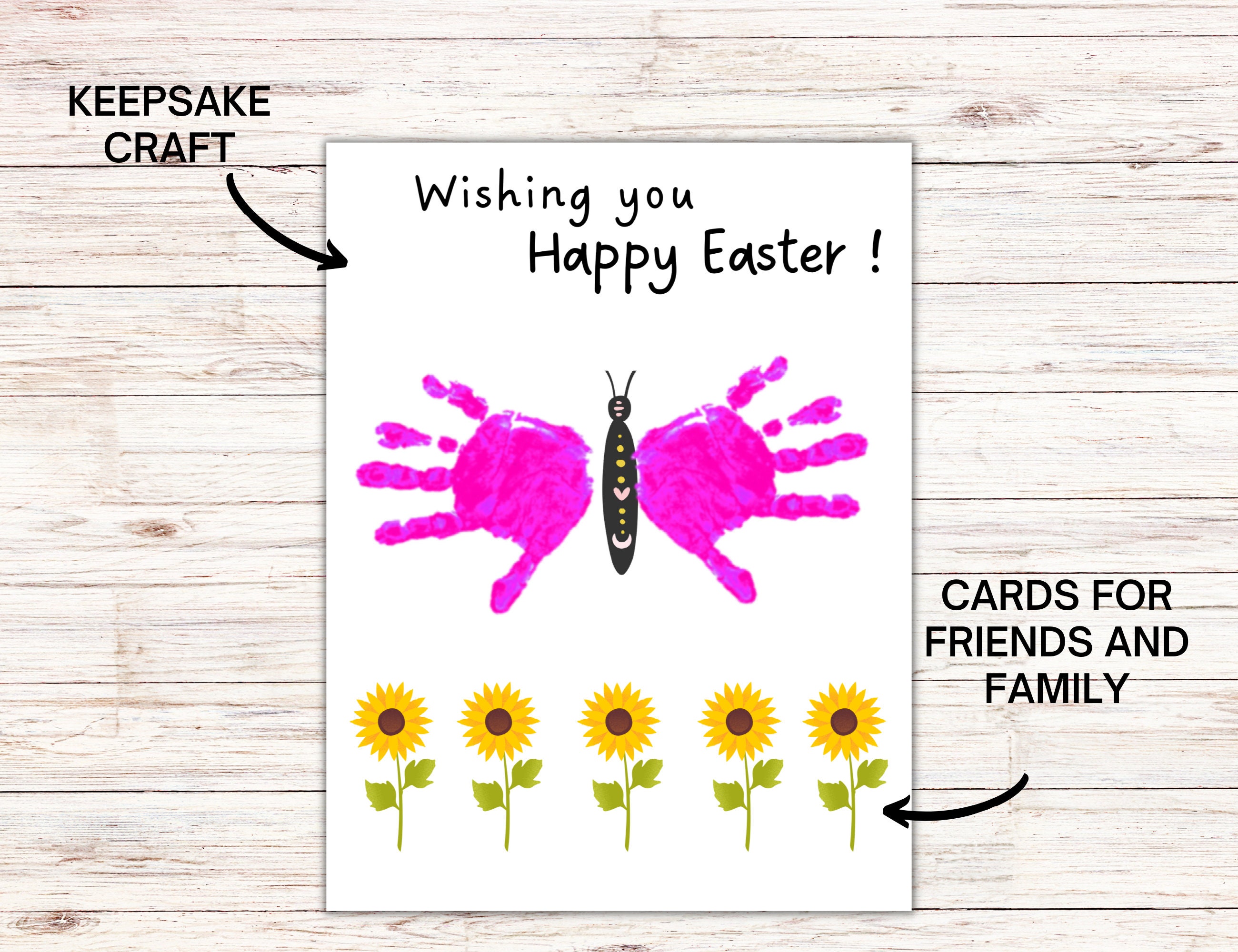 Happy Easter Handprint Footprint Art Craft Bundle ,keepsake Activity ...