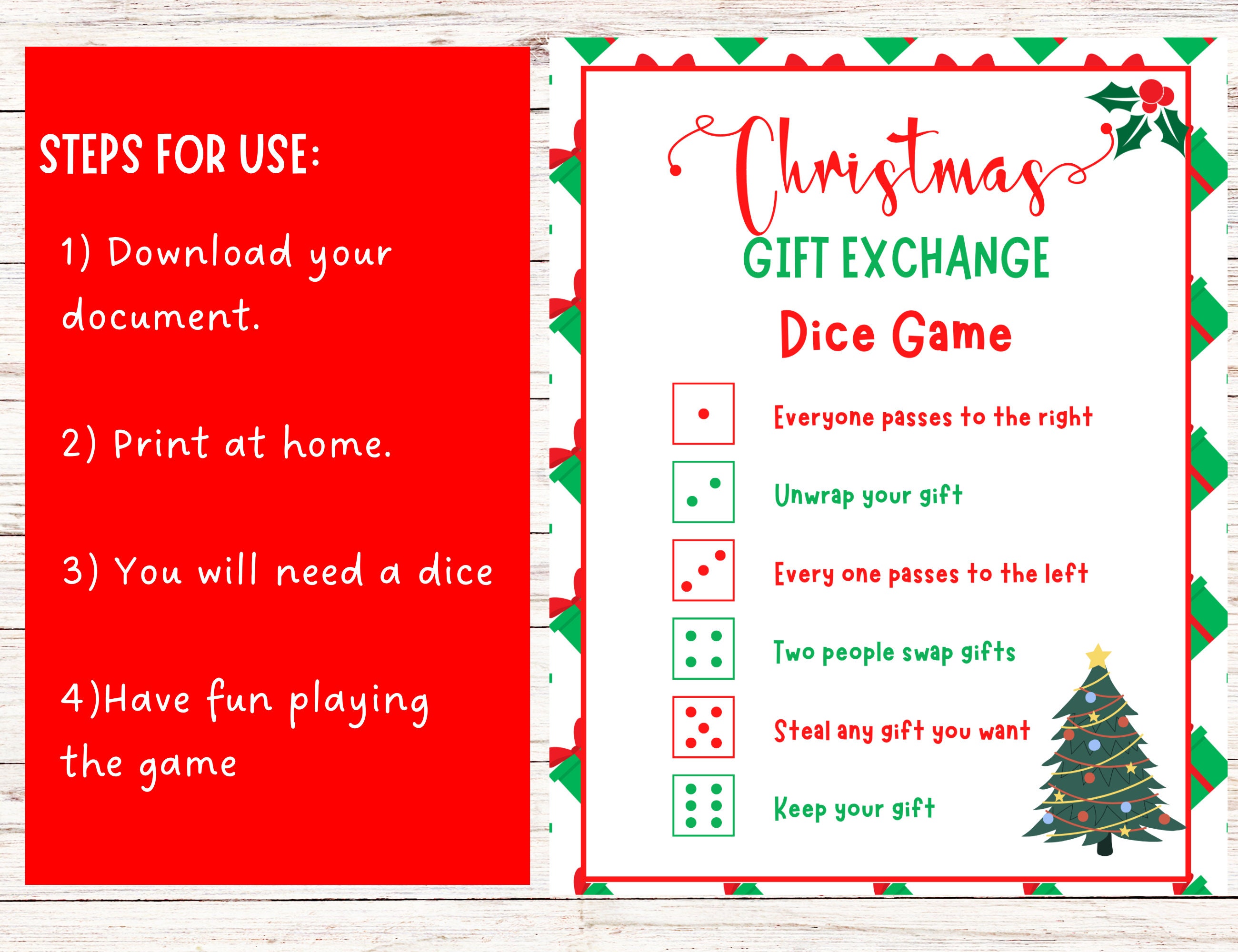 Christmas Gift Exchange Dice Game Pass The Present Game Pass The christmas-gift-exchange-dice-game-pass-the-present-game-pass-the
