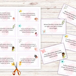 Fairy Birthday Party Scavenger Hunt, Woodland Enchanted Forest Fairy ...