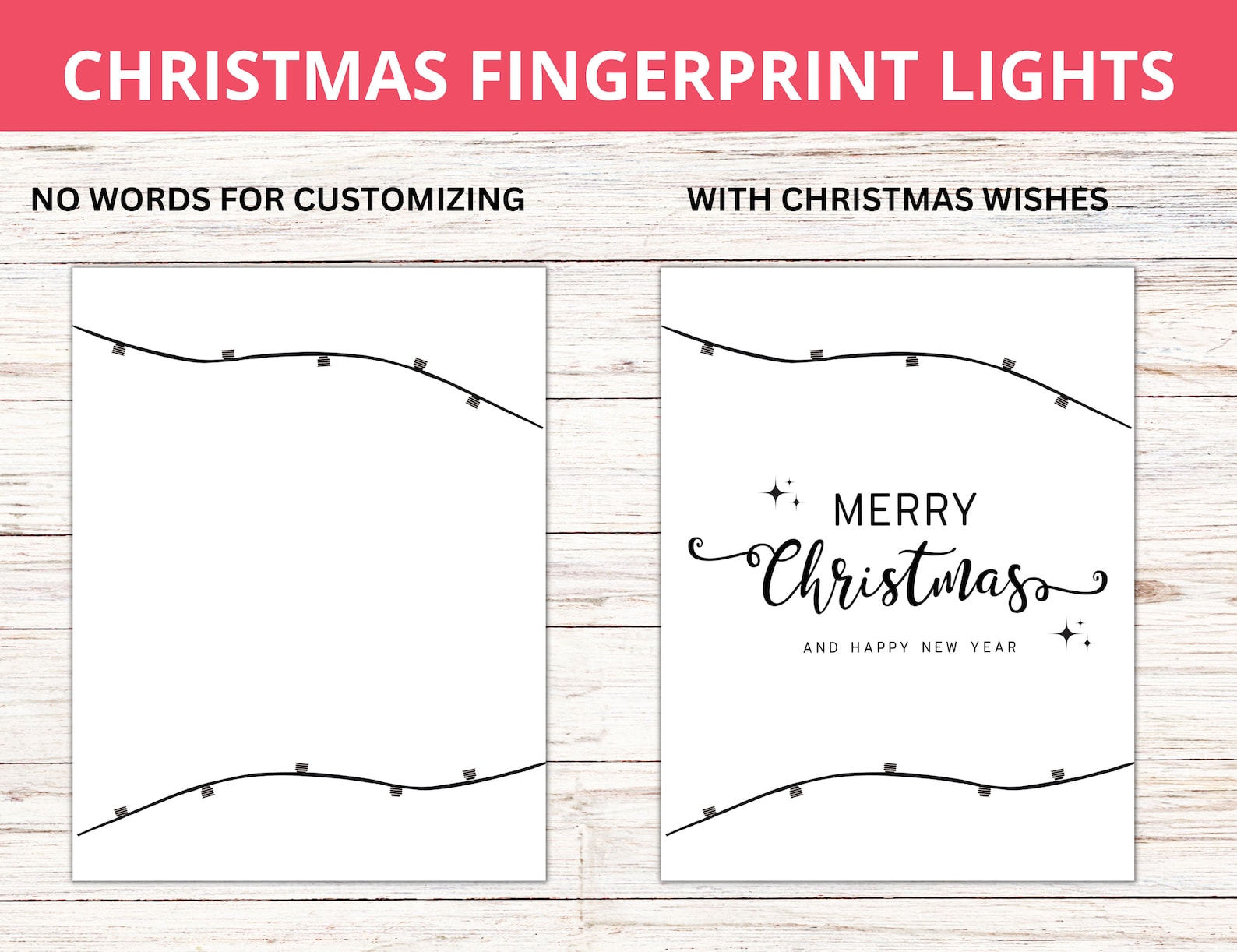 Christmas Fingerprint Art, Christmas Fingerprint Lights, Christmas Kids ...