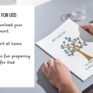 Father's Day Fingerprint Art, Thumbprint Art Template, Fingerprint Tree ...