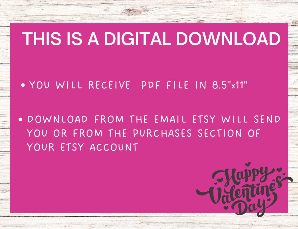 Valentine's Day Scavenger Hunt for Kids Valentine's - Etsy