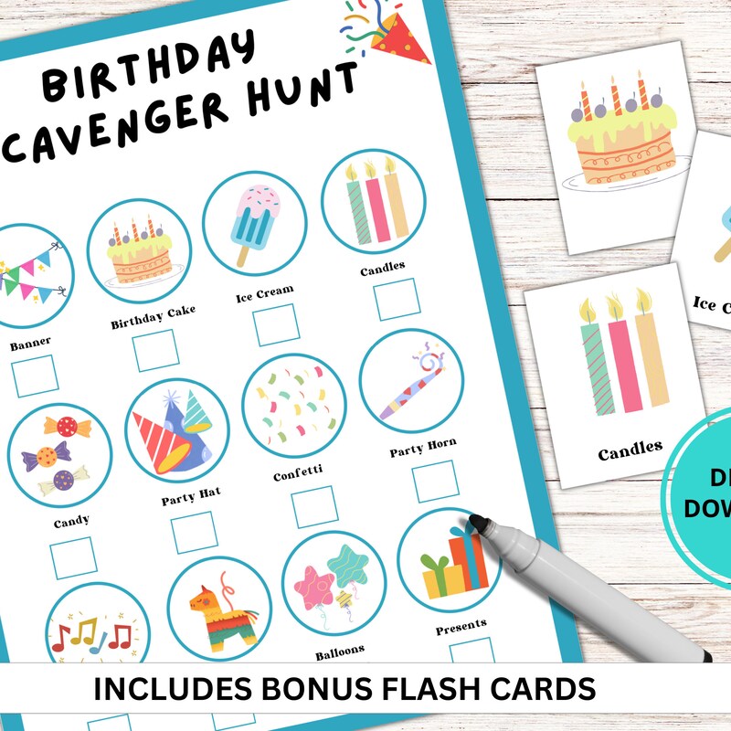 Birthday Scavenger Hunt - Etsy