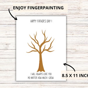 Father's Day Fingerprint Art, Thumbprint Art Template, Fingerprint Tree ...
