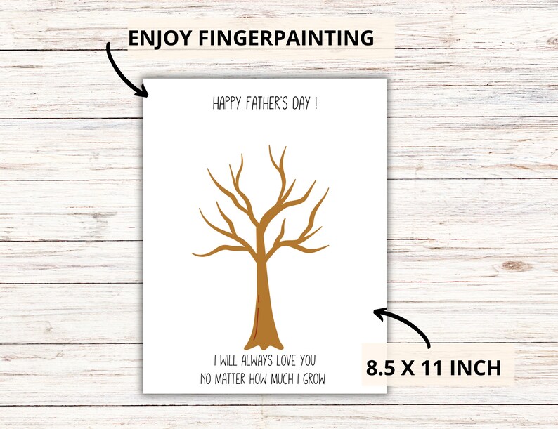 Father's Day Fingerprint Art, Thumbprint Art Template, Fingerprint Tree ...
