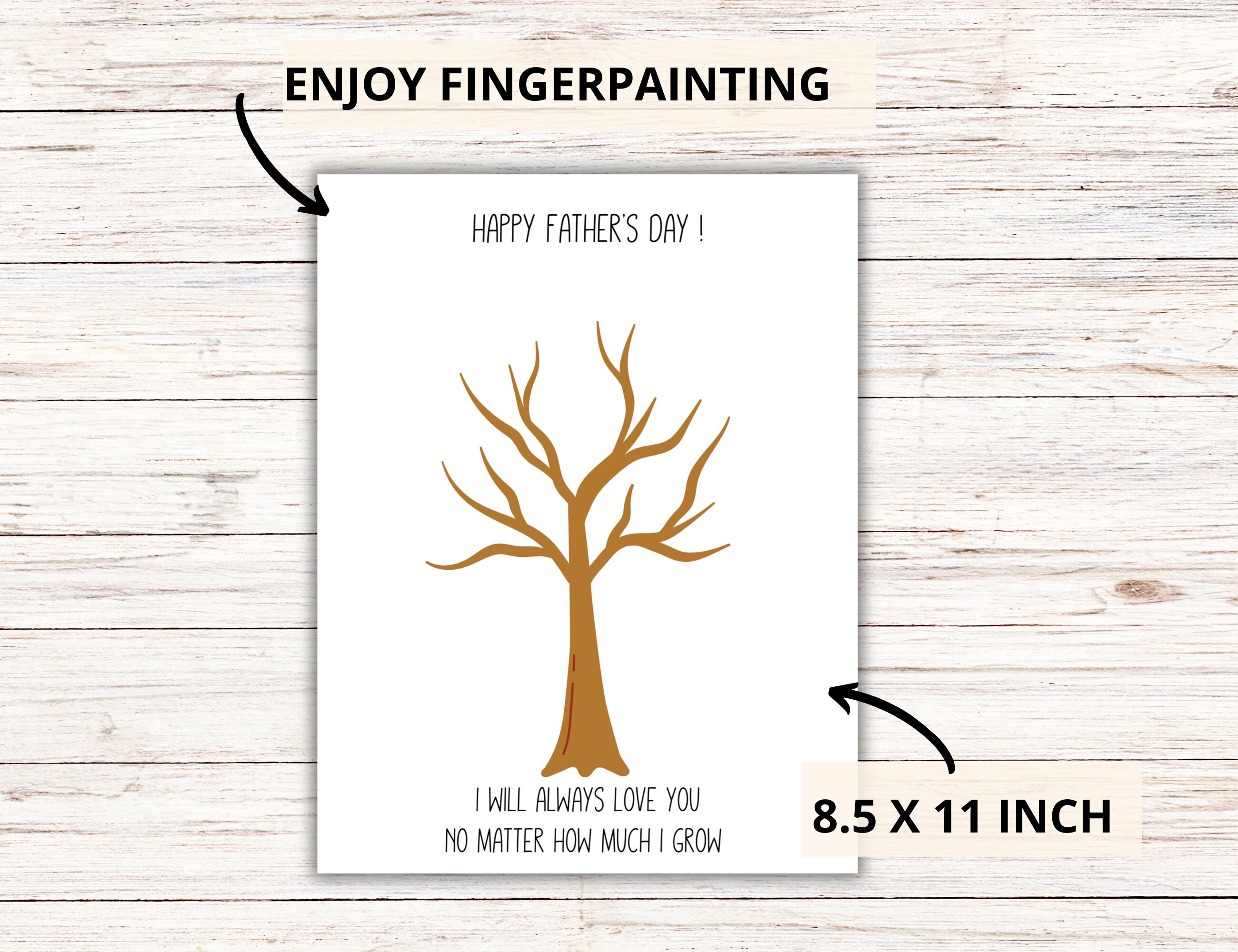 Father's Day Fingerprint Art, Thumbprint Art Template, Fingerprint Tree ...