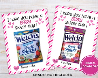 Valentine Day Cookie Snack Card Printable, Classroom Valentines Day ...