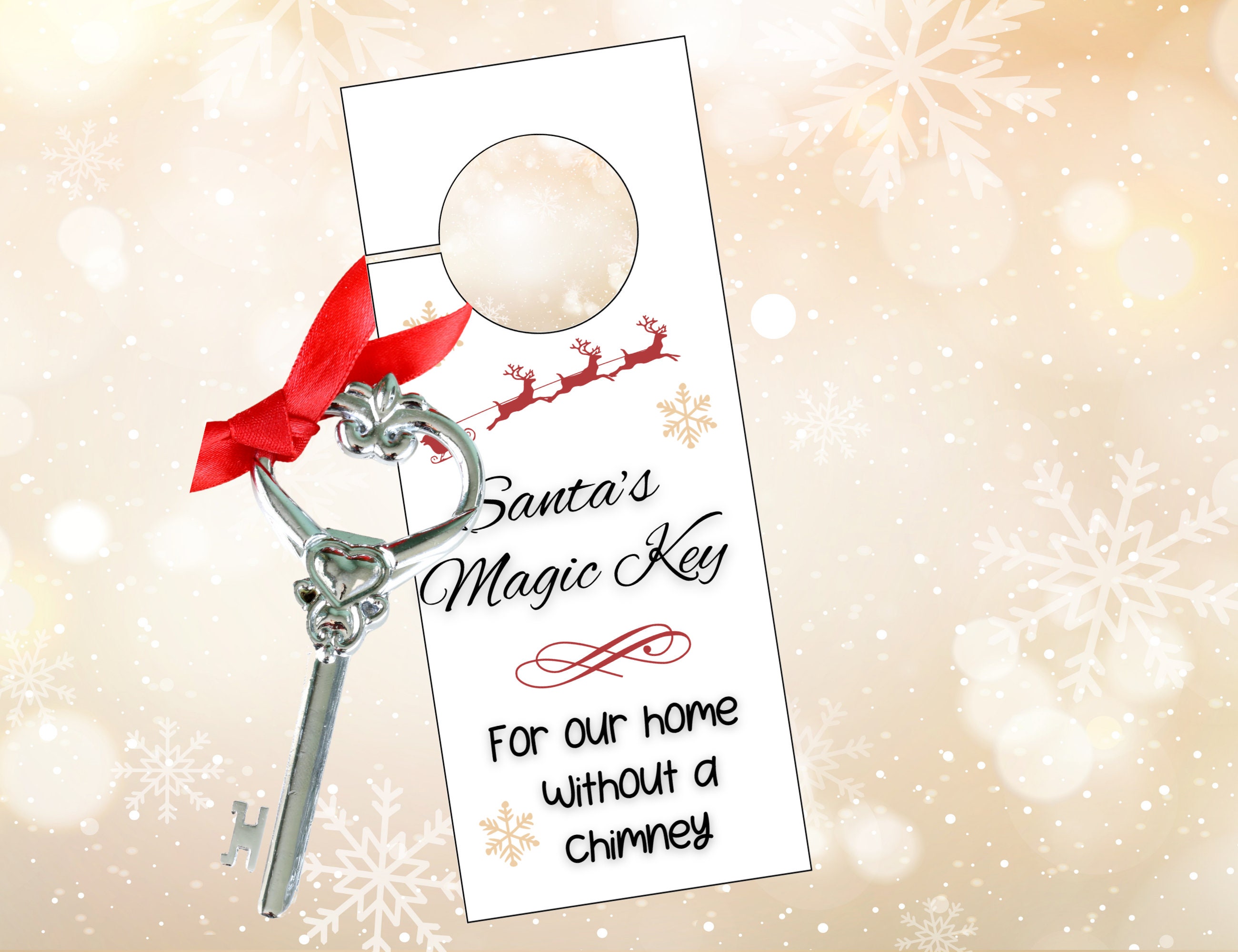 Christmas Magic Key Door Hanger Santa's Magic Key - Etsy