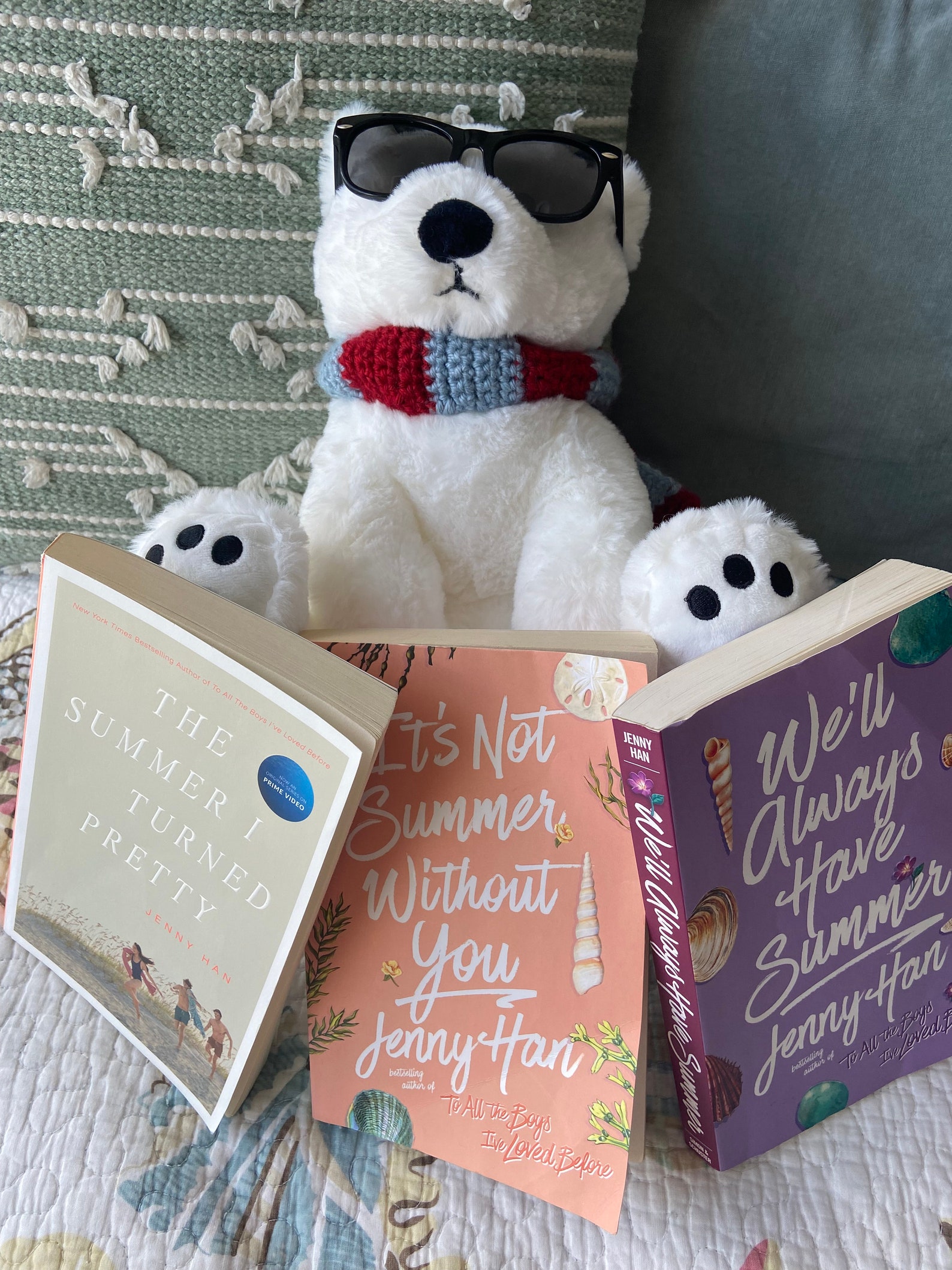 Junior Mint Polar Bear From the Summer I Turned Pretty Bear With Sunglasses TSITP Junior Mint ...