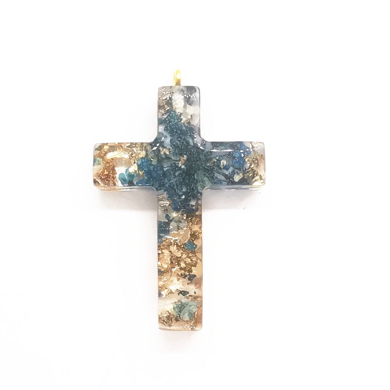 Resin Cross Necklace - Etsy