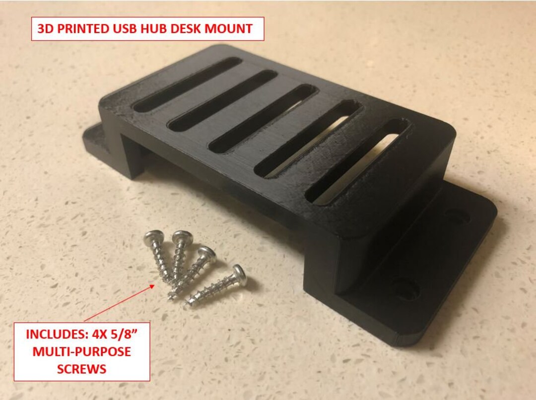 USB Hub Desk Mount 3D Printed - Etsy