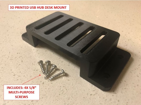 USB Hub Desk Mount 3D Printed | Etsy
