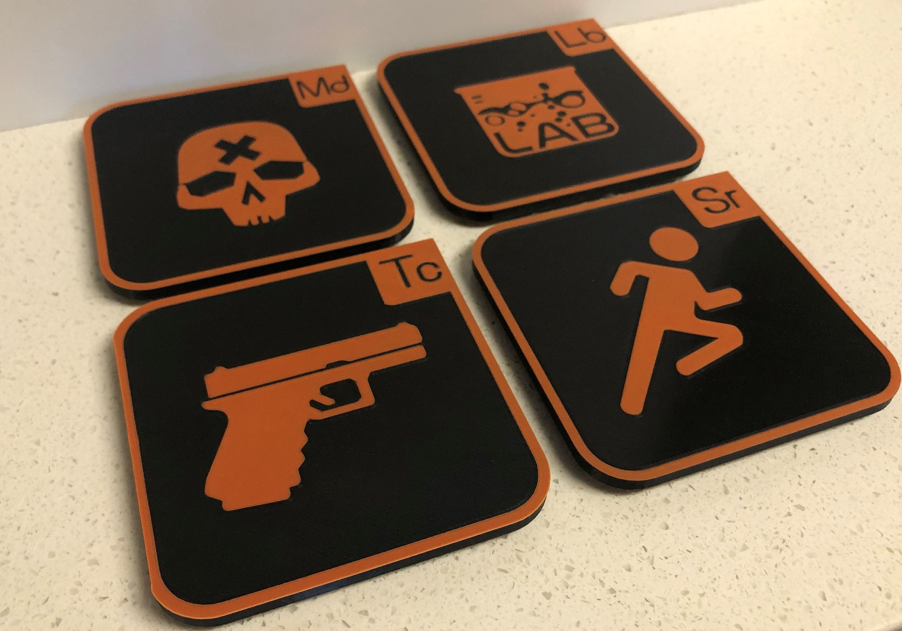 BONELAB Element Icon Coasters 3D Printed - Etsy