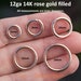 12 Gauge 14K Rose Gold Filled Jump Rings Saw Cut - Etsy