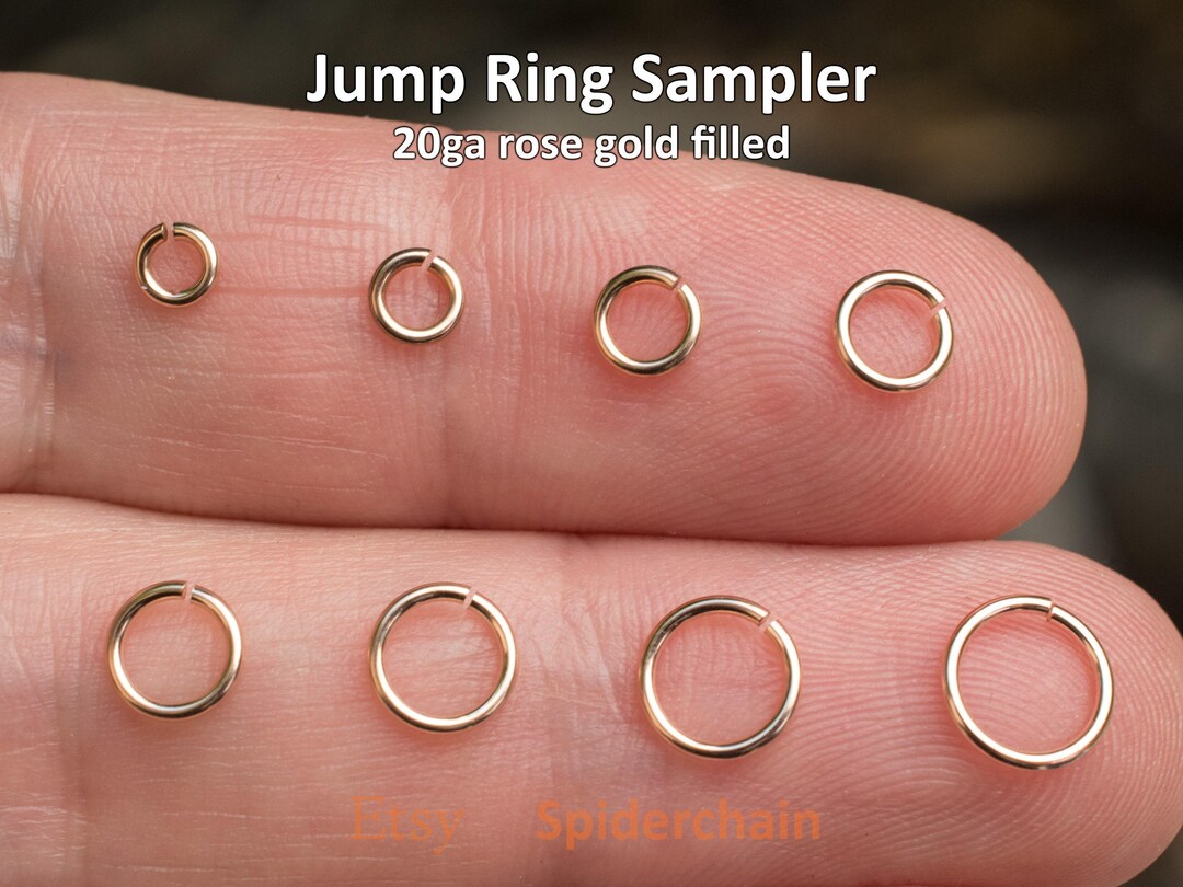 Jump Ring Sampler - 20ga Rose Gold Filled - Etsy