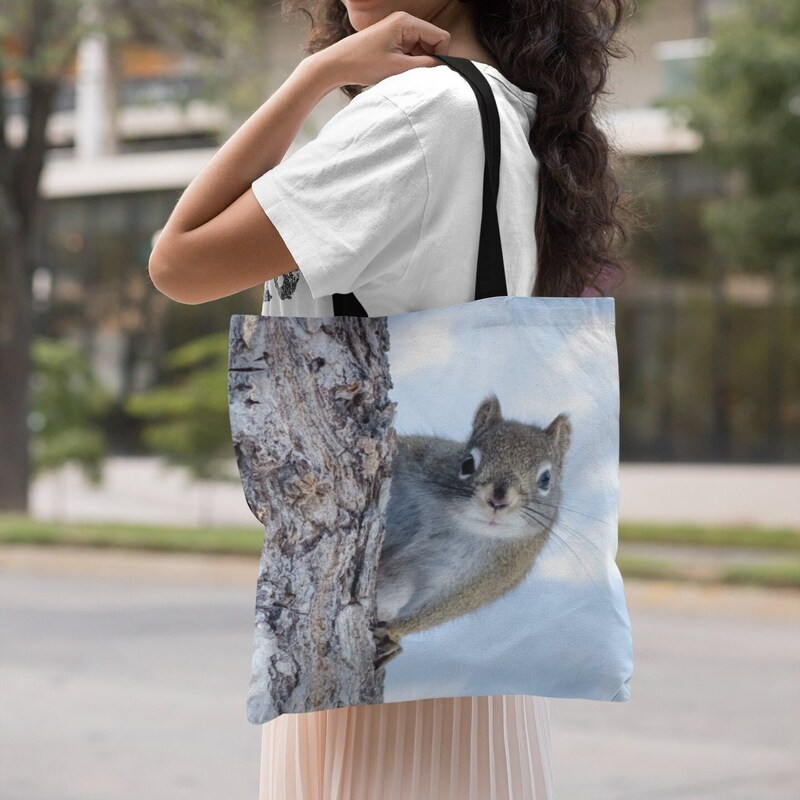 Squirrel Tote Bag - Etsy