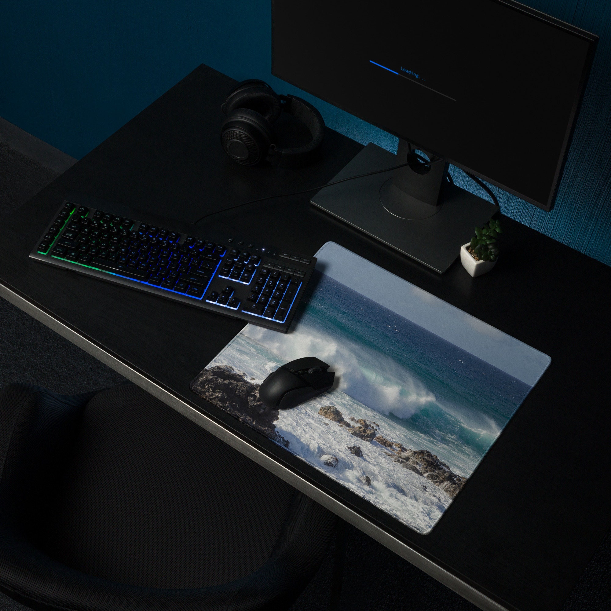 Water Desk Mat Featuring, Waves in Maui, Vibrant Large Mouse Pad - Etsy