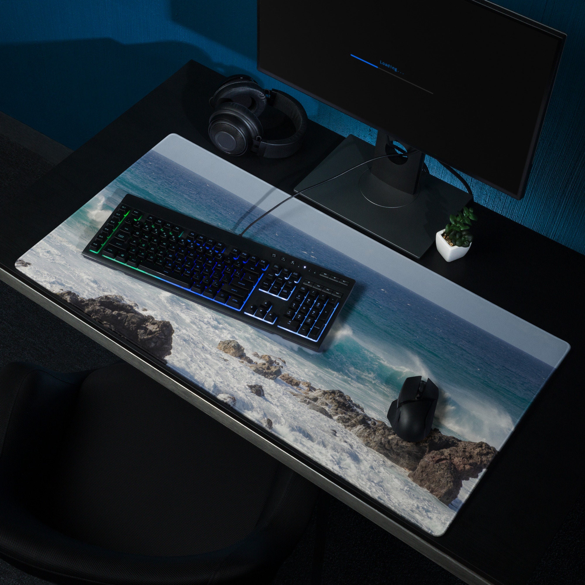 Water Desk Mat Featuring, Waves in Maui, Vibrant Large Mouse Pad - Etsy