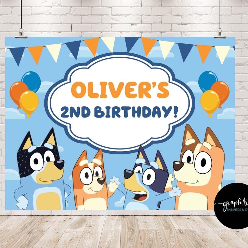 Bluey Backdrop - Etsy