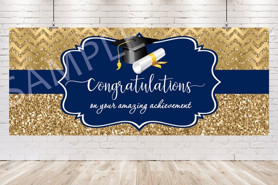 Graduation Banner / Backdrop DIGITAL FILE Custom Personalised - Etsy