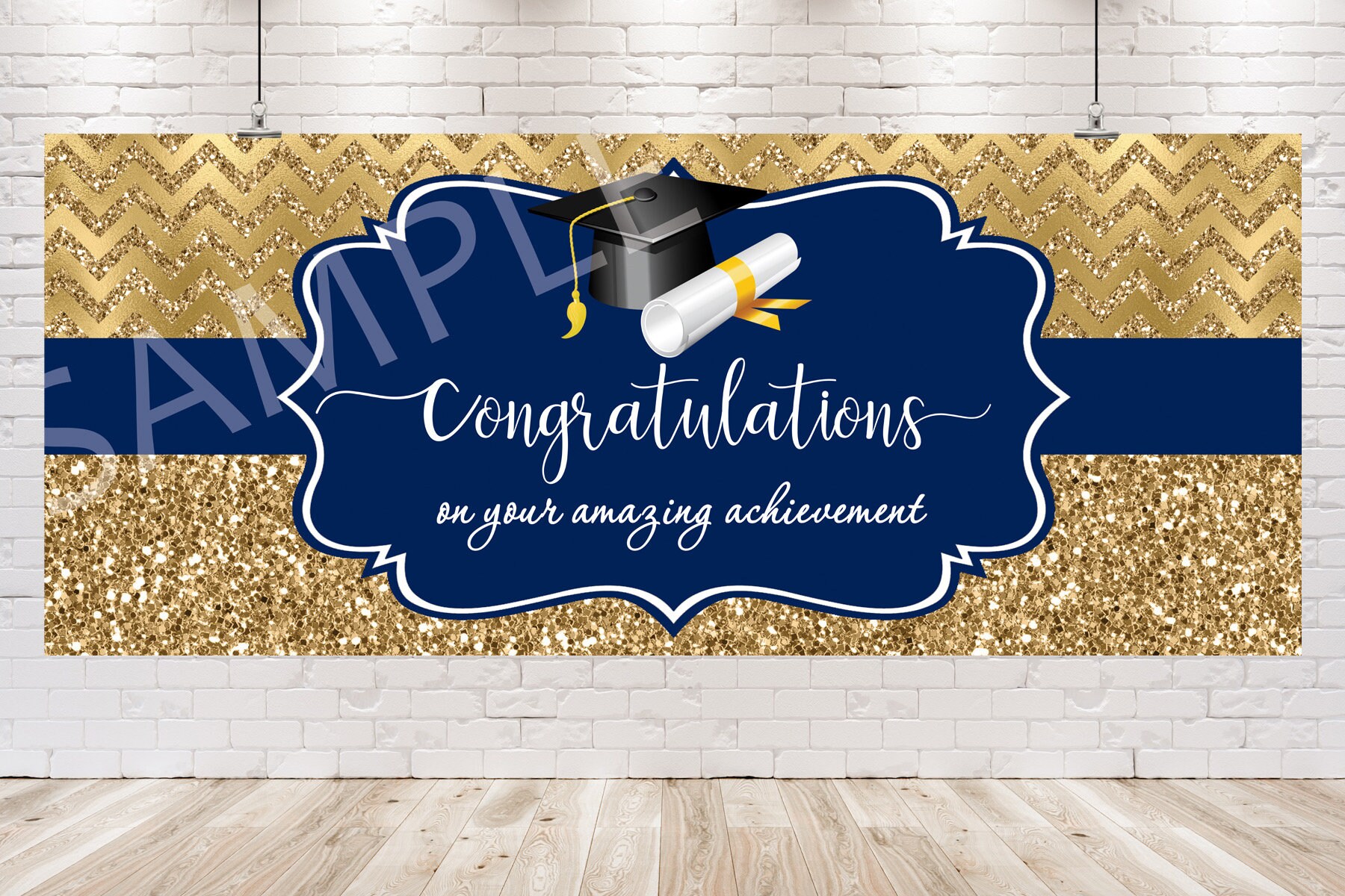 Graduation Banner / Backdrop DIGITAL FILE Custom Personalised Birthday ...