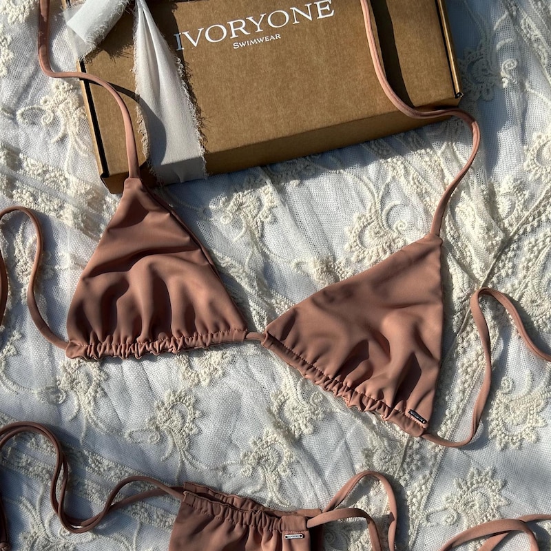 Tan String Bikinis - Etsy