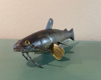 Hand Carved Wooden Fish Decoy Rainbow Trout - Etsy